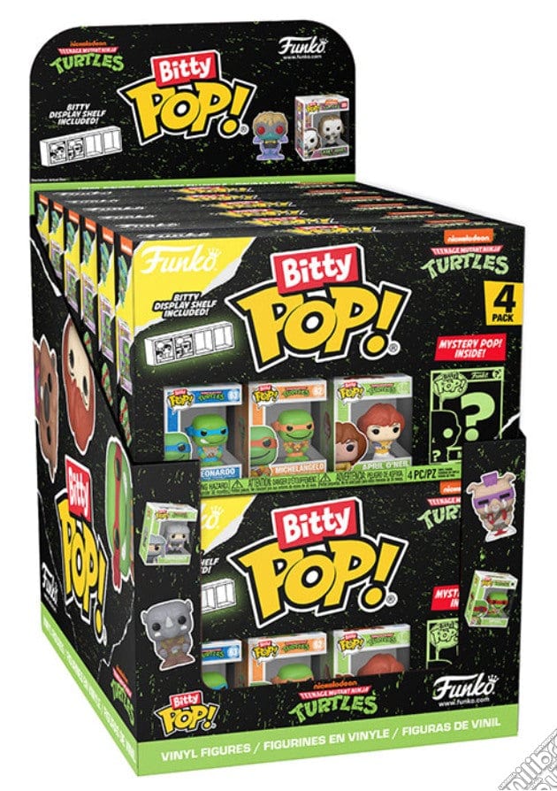 Funko Pop! Bitty Pop Teenage Mutant Ninja Turtles Assortment 4-Packs ...