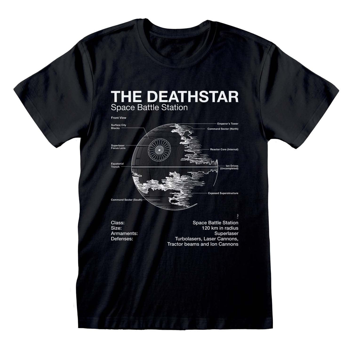 Star Wars - Death Star Sketch - Small [T-Shirts] – Golden Discs