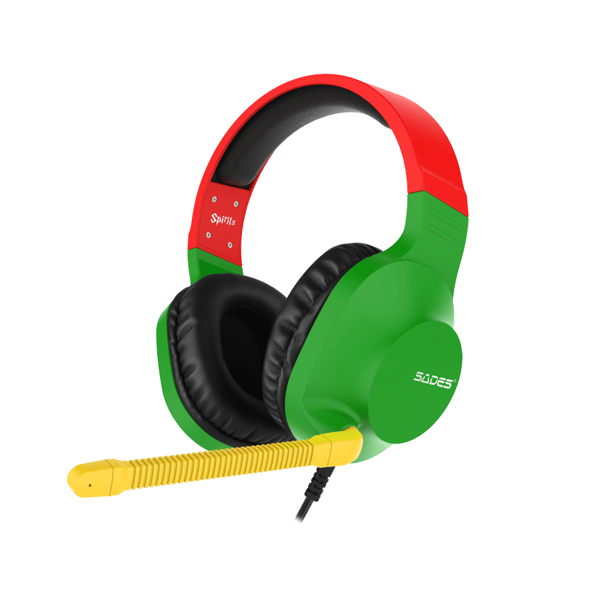 Sades Spirits Gaming Headset SA-721 - Rasta [Accessories] – Golden Discs