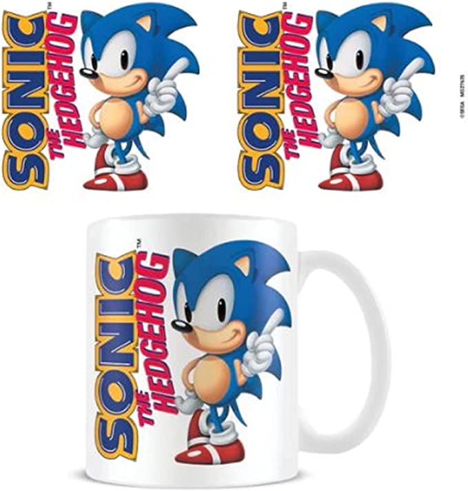 Sonic The Hedgehog Mug (Classic Sonic Design) in Presentation Gift Box ...