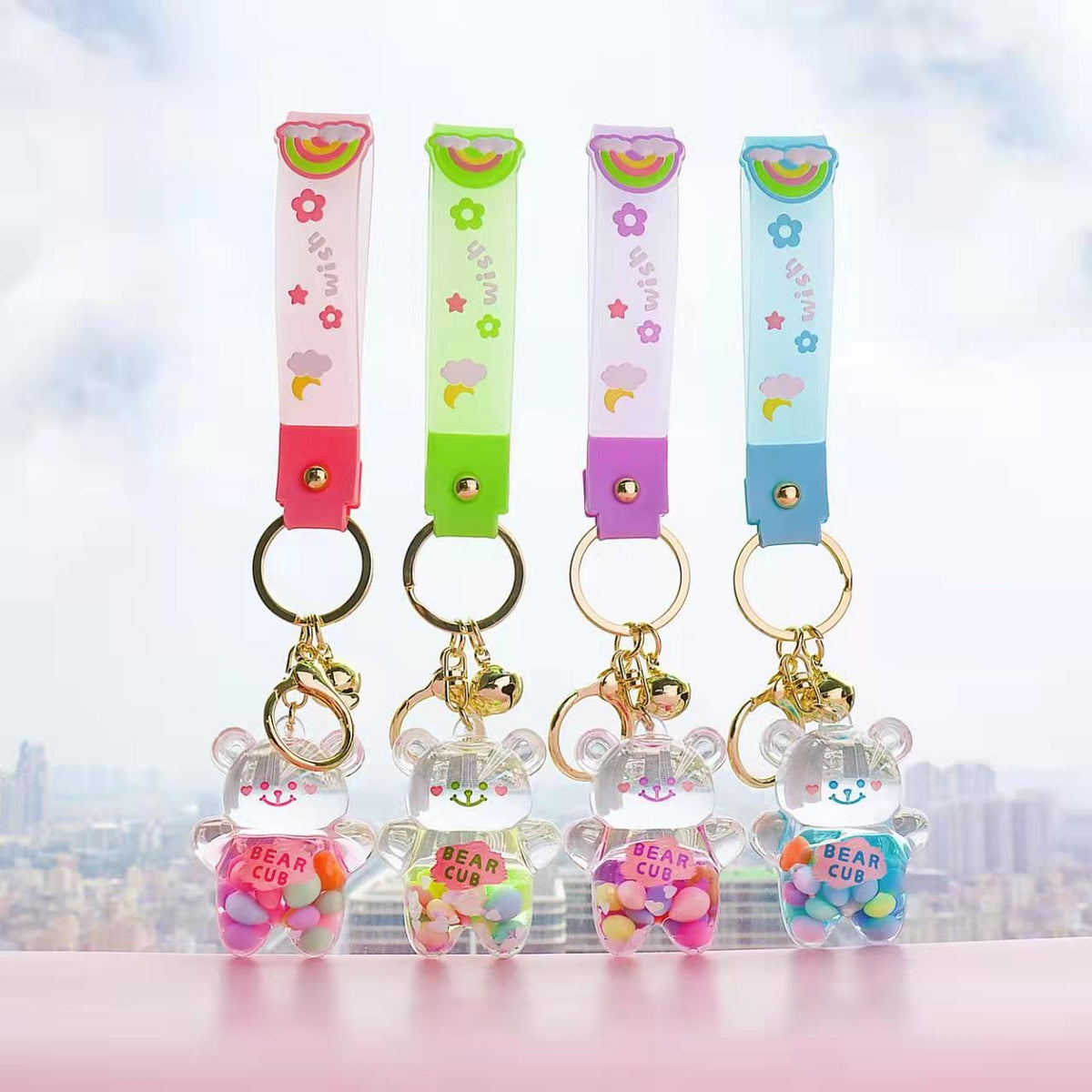 Kenji Mima Arcylic Rainbow Bear [Keychain] – Golden Discs